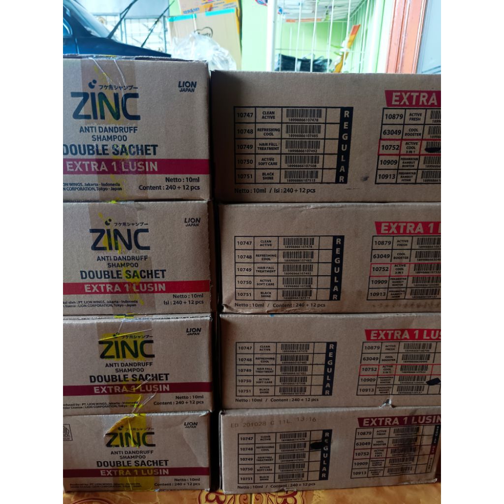 Jual SAMPO ZINC SACHET PAKET 1 DUS ISI 21 RENTENG 10ML | Shopee Indonesia