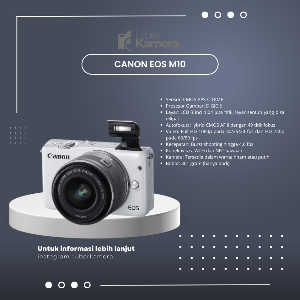 Jual CANON EOS M10 KIT | Shopee Indonesia