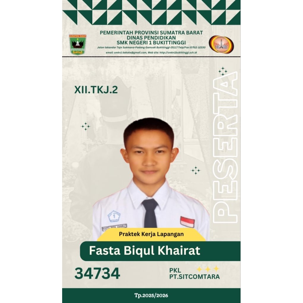 Jual Desain template id card siap pakai modren | Shopee Indonesia