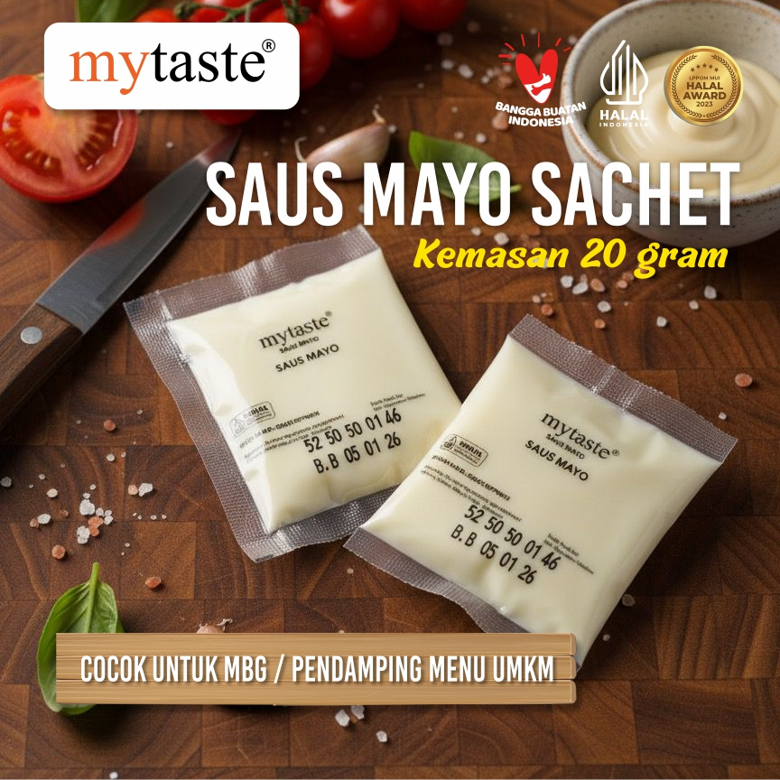 Jual MYTASTE SAUS MAYONAISE SACHET KEMASAN 20 GRAM | ISI 25 PCS ...