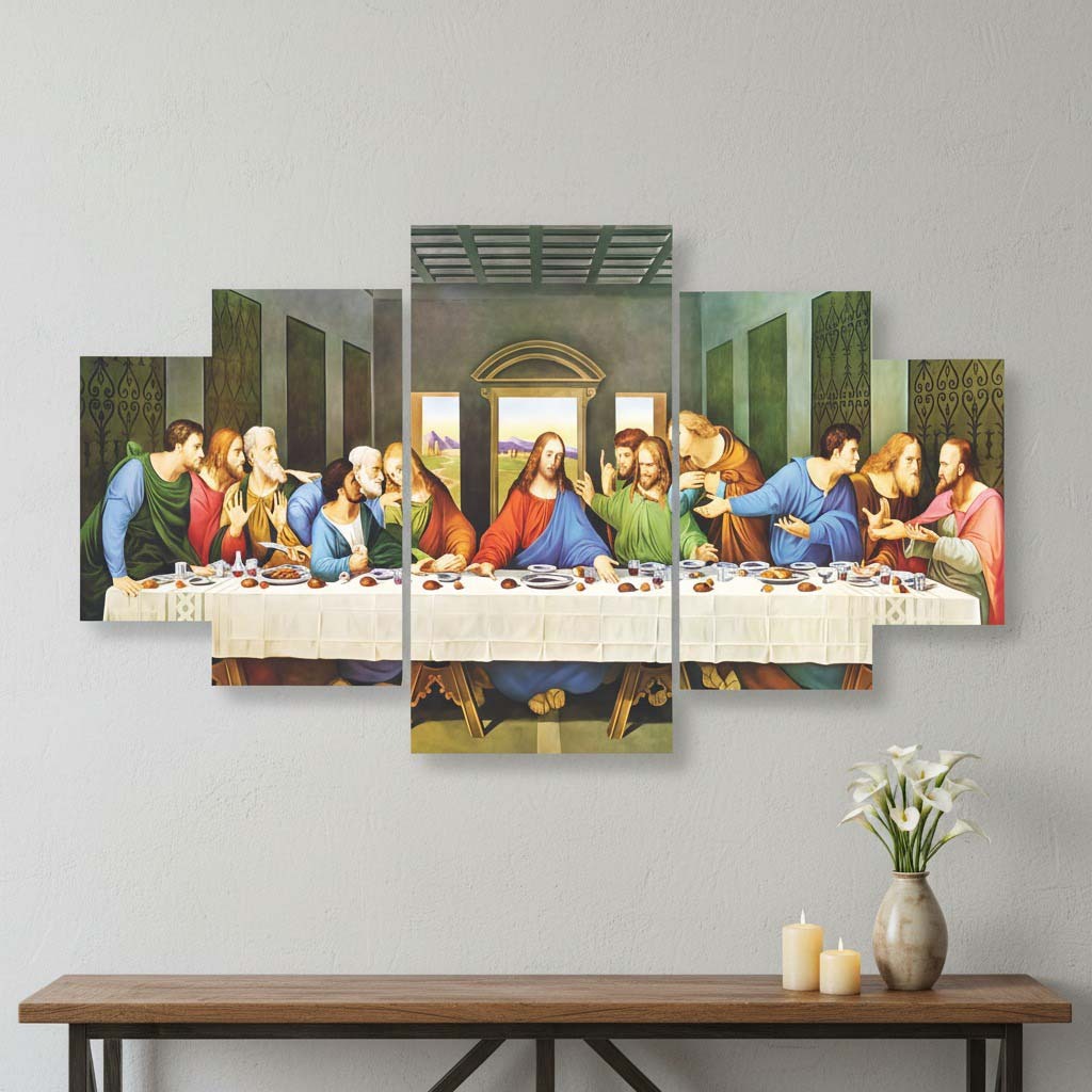 Jual Lukisan Perjamuan Kudus walldecor besar Hiasan Dinding Kristen ...