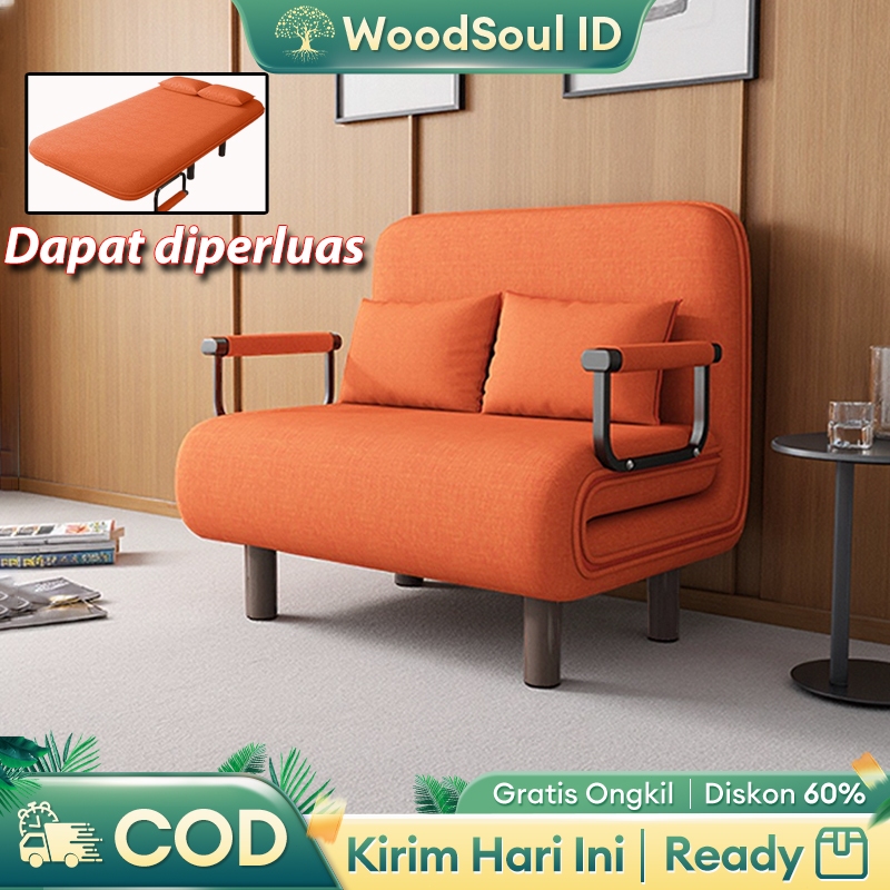 Jual Sofa bed Sofa lipat Sofa minimalis Sofa bed Lipat Ringan 2 in 1 ...
