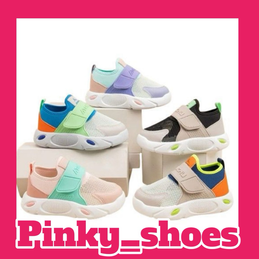 Jual PINKY SHOES AT Regan jaring/sneakers kids/sepatu sekolah anak laki ...