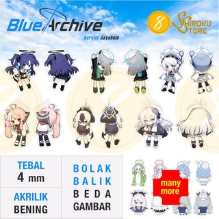 Jual Blue Archive Keychain / Gantungan Kunci Yuuka Shiroko Kirino Natsu ...