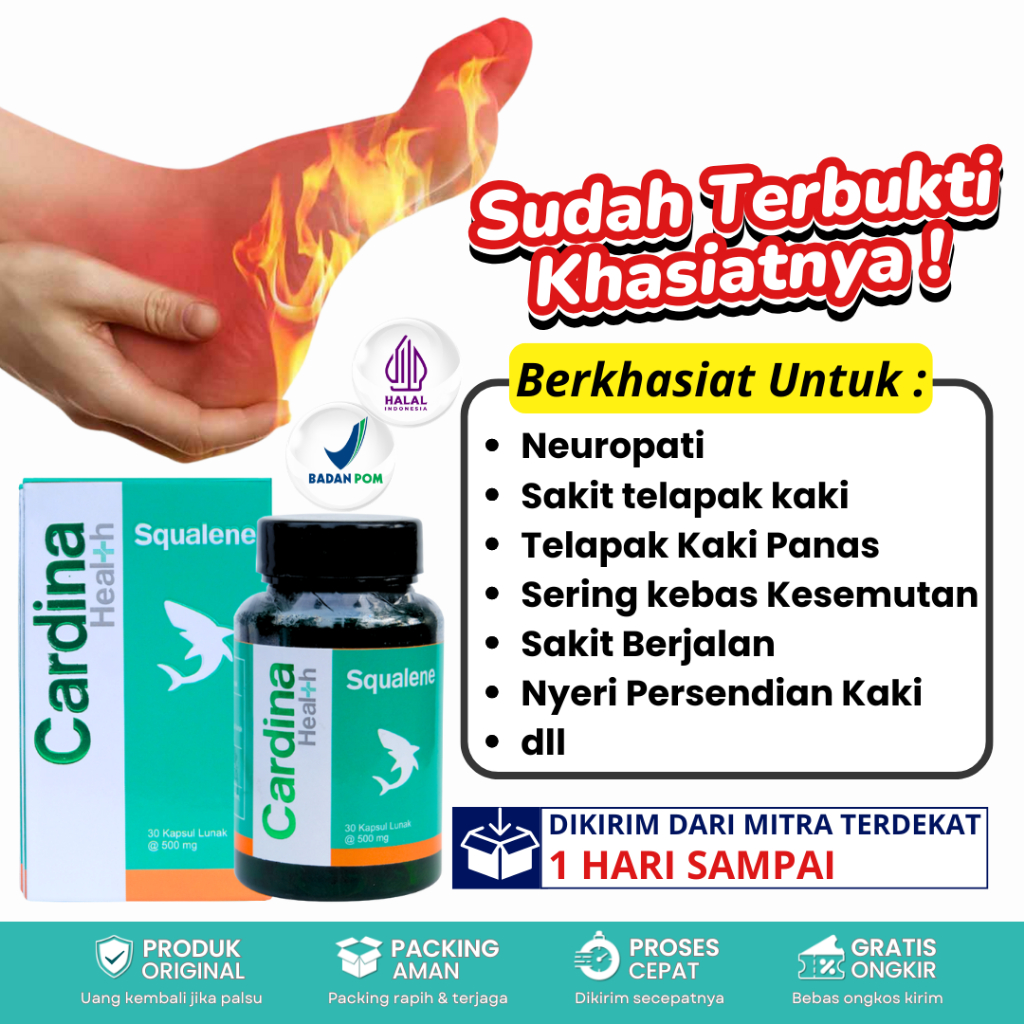 Jual Squalene - Obat Neuropati Diabetik, Telapak Kaki Panas Seperti ...