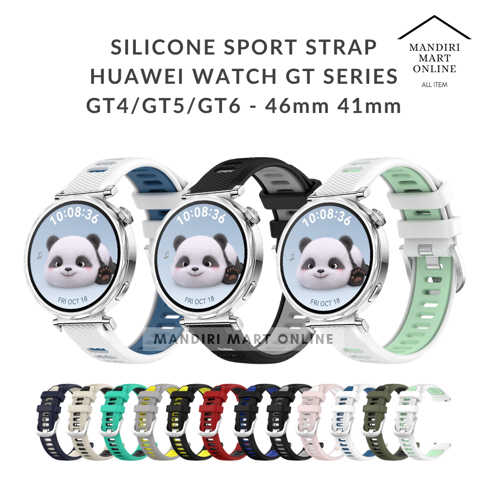 Jual Strap Huawei Watch GT 5 46mm 41mm Sport Two Tone Tali Pengganti ...