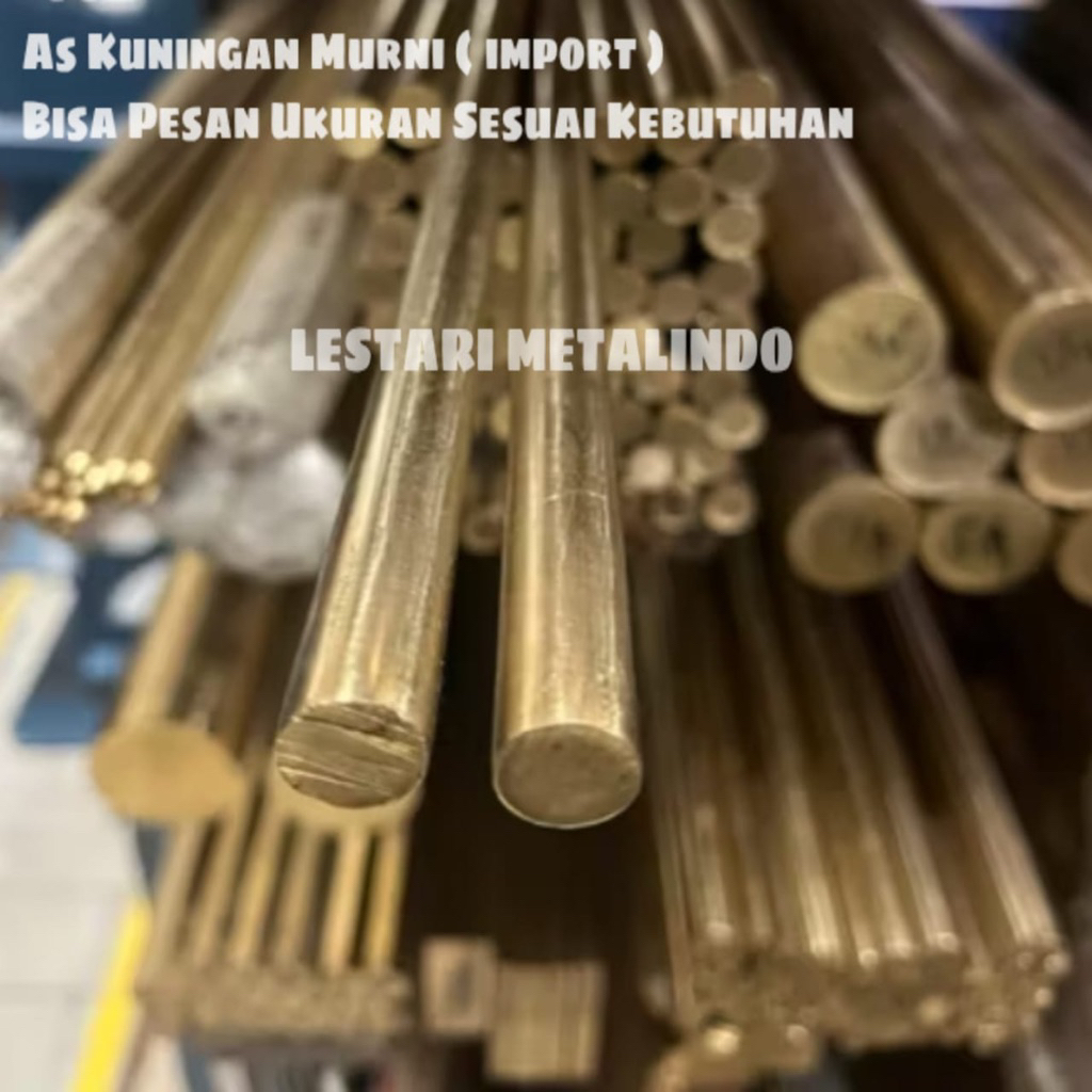 Jual as kuningan 22 mm x 100 mm - kuningan bulat | Shopee Indonesia