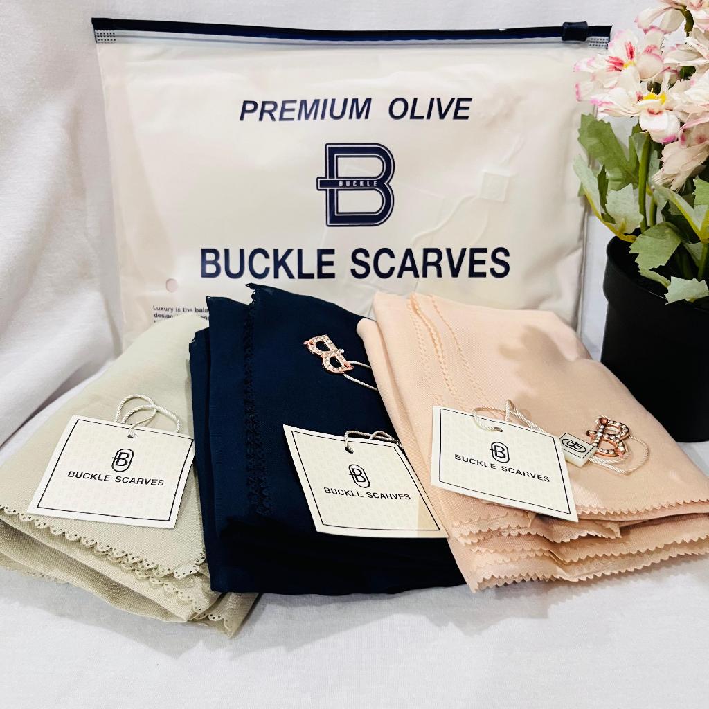 Jual Hijab Buckle Scarves grade A Voal Pouch Kerudung Segiempat polos ...