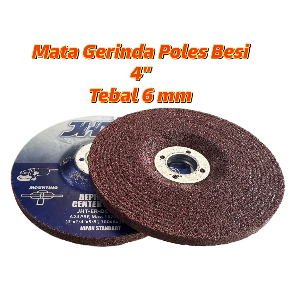 Jual Batu poles 4 inch tebal 6 mm mata gerinda poles besi mata grenda ...