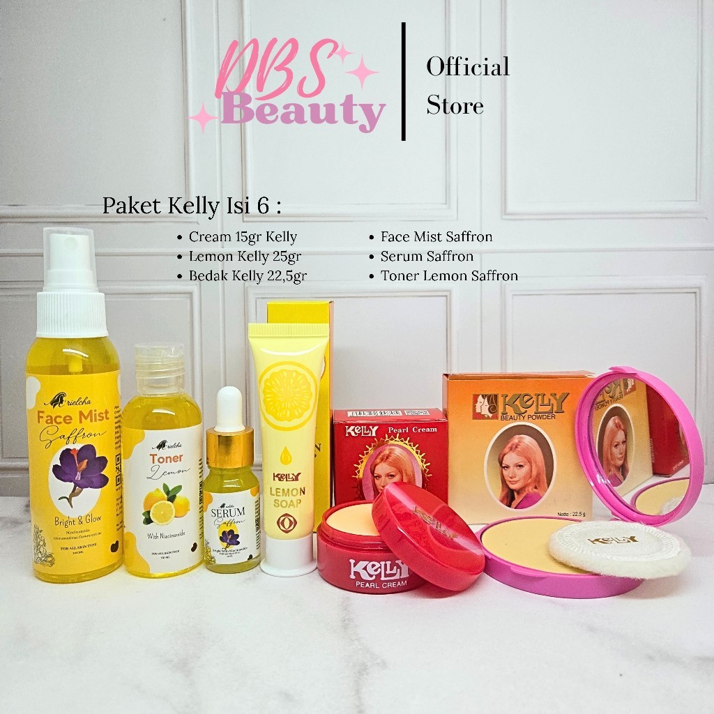 Jual Paket Lengkap Kelly 3in1 Plus Serum + Toner & Spray - Pearl Cream ...