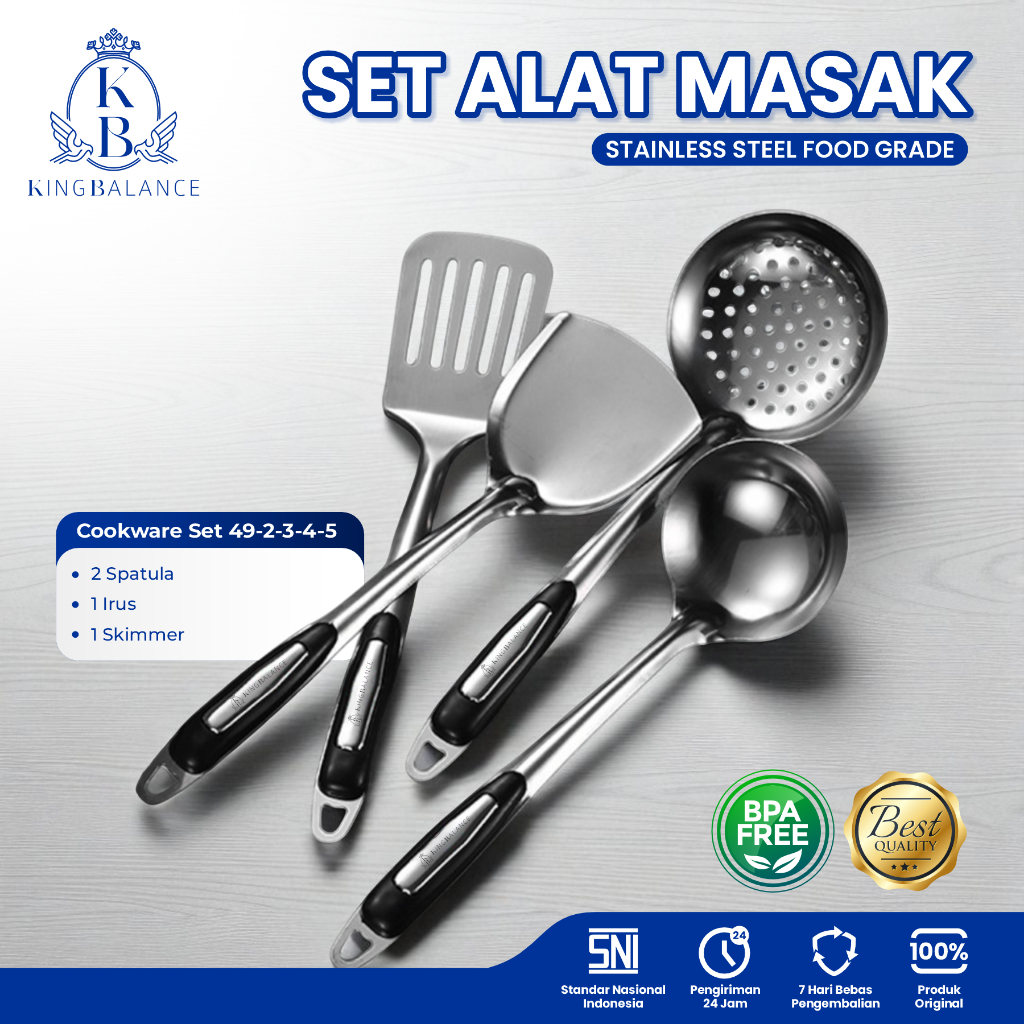 Jual King Balance Spatula Stainless Kuat Irus Set Sodet Dapur Serbaguna ...
