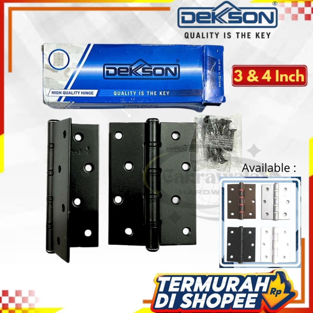 Jual Engsel Pintu Jendela Dekson Nylon 3", 4" 2 Inch Hitam Putih Coklat ...