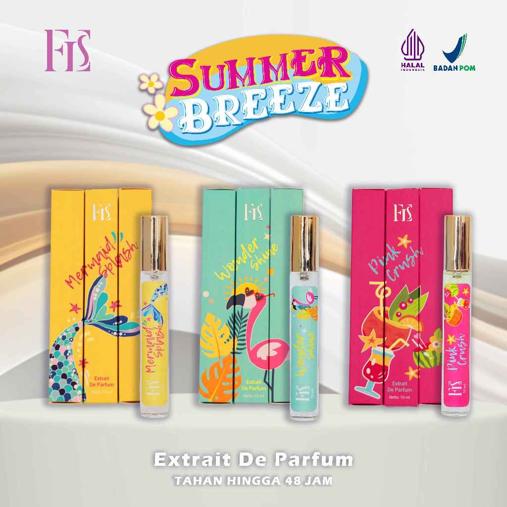 Jual SUMMER BREEZE FLS Extrait de Parfum 3 Varian Berbeda Cocok Untuk ...