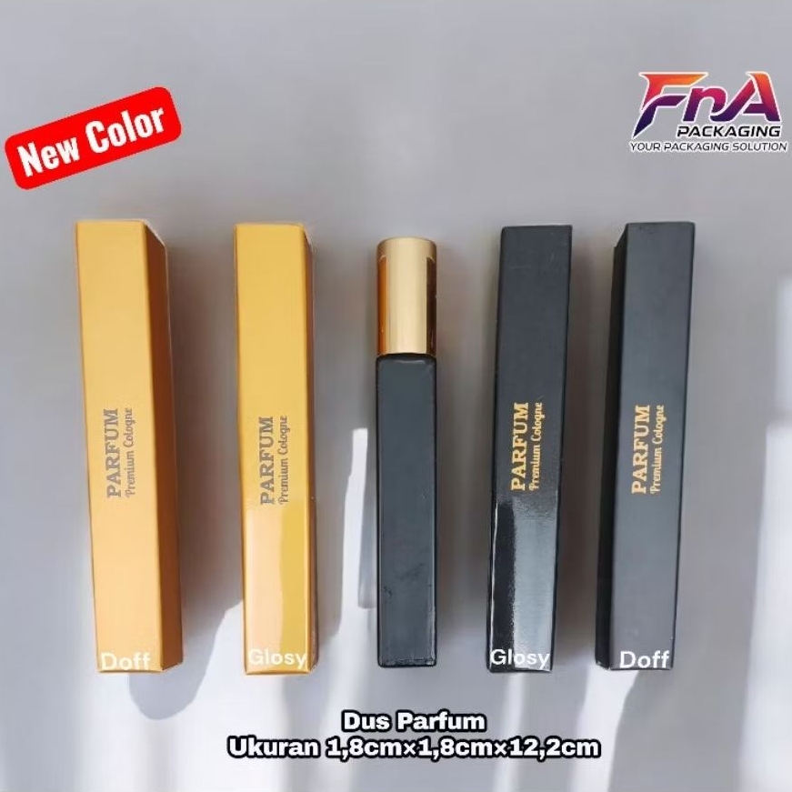 Jual Box parfum (ukuran1,8cm×1,8cm×12,2cm) ,varian warna gold dan hitam ...