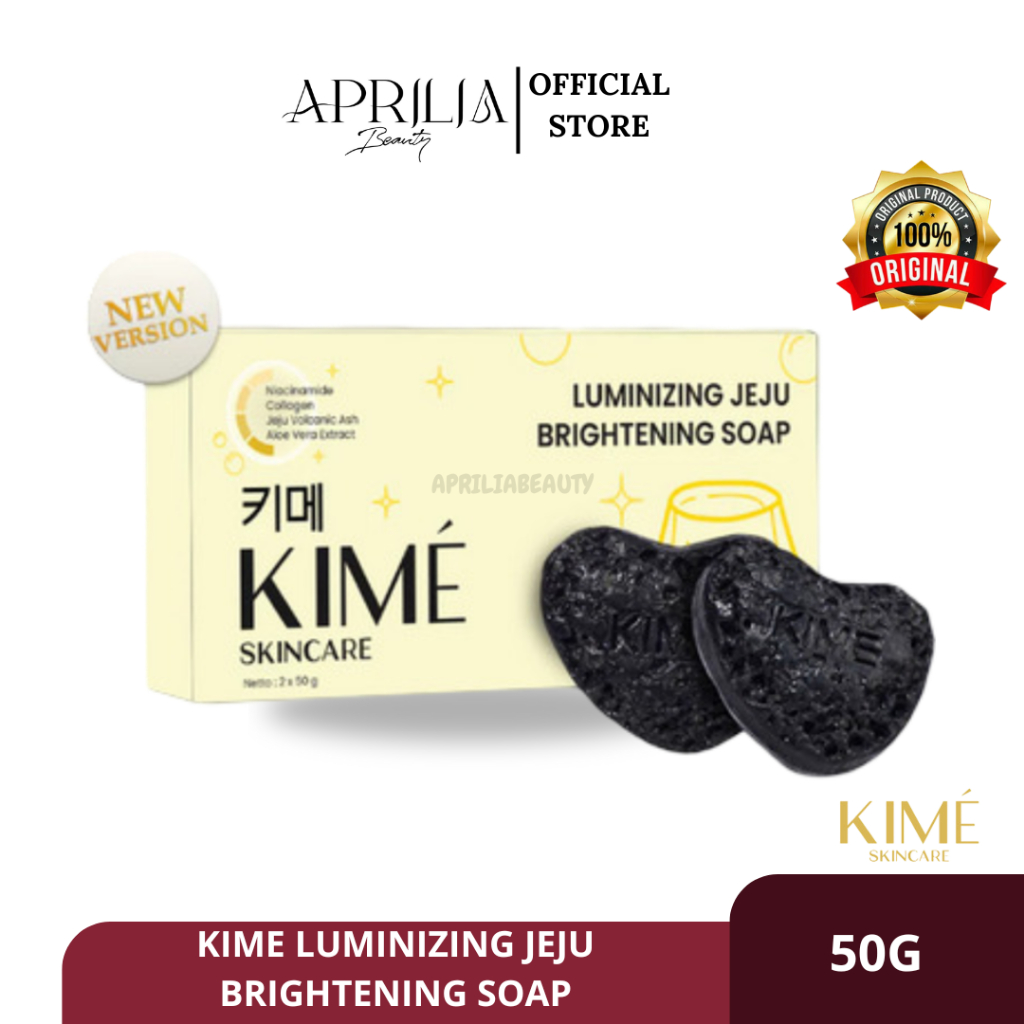 Jual KIME - [Buy 1 Box Get 2Pcs] LUMINIZING JEJU BRIGHTENING SOAP ...