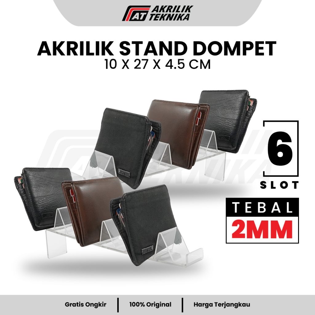 Jual Akrilik Dompet 6 Susun 3mm / Acrylic Stand Handphone | Shopee ...