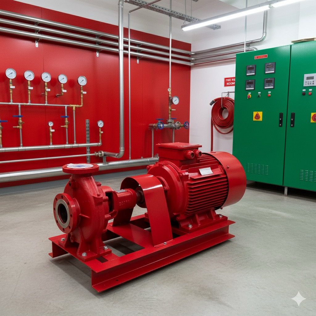 Jual Pompa Hydrant Ebara 75kw 750 GPM 80 Meter pompa hydrant electric ...