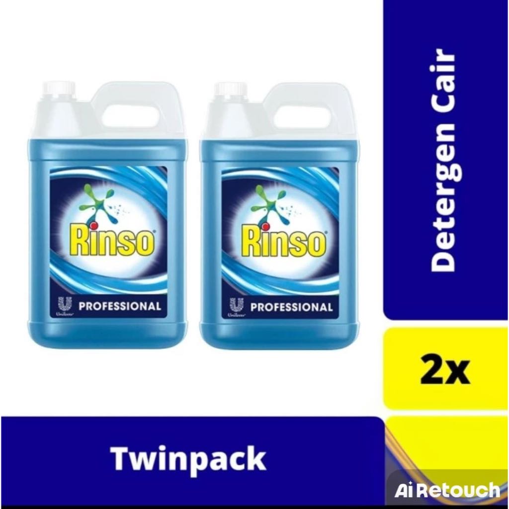Jual PROMO!! Rinso Matic Profesional Deterjen Laundry Kiloan Cair 5L ...