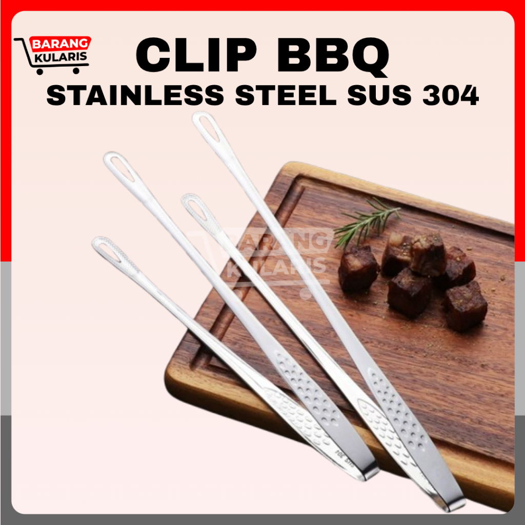 Jual Jepit Makanan Clip BBQ Jepitan Daging Korean BBQ Steak Penjepit ...