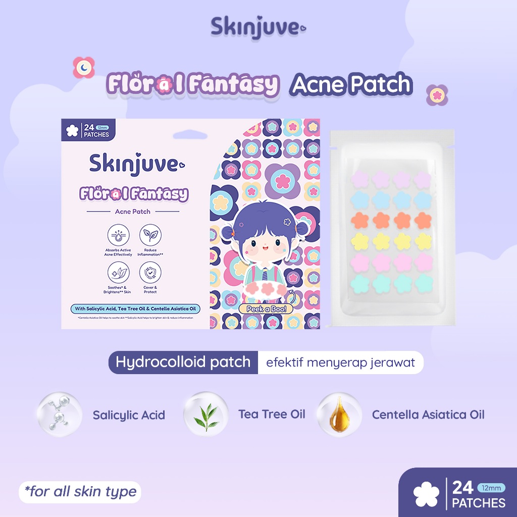 Jual Skinjuve Acne Patch - Floral Fantasy 24 pcs (Hydrocolloid Patch ...