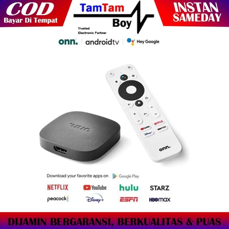 Jual Android Box Smart Home TV Digital Onn. 4K Google TV Wifi HDMI Dongle RAM 2GB ROM 8GB UHD ...