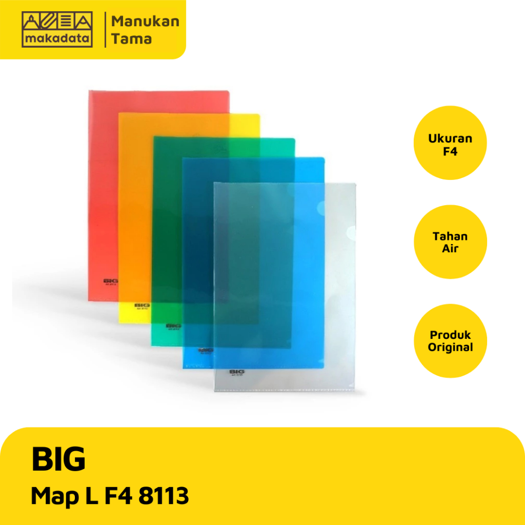Jual Map L/ L Folder F4 8113 Big Transparan ( 1 pack ) | Shopee Indonesia