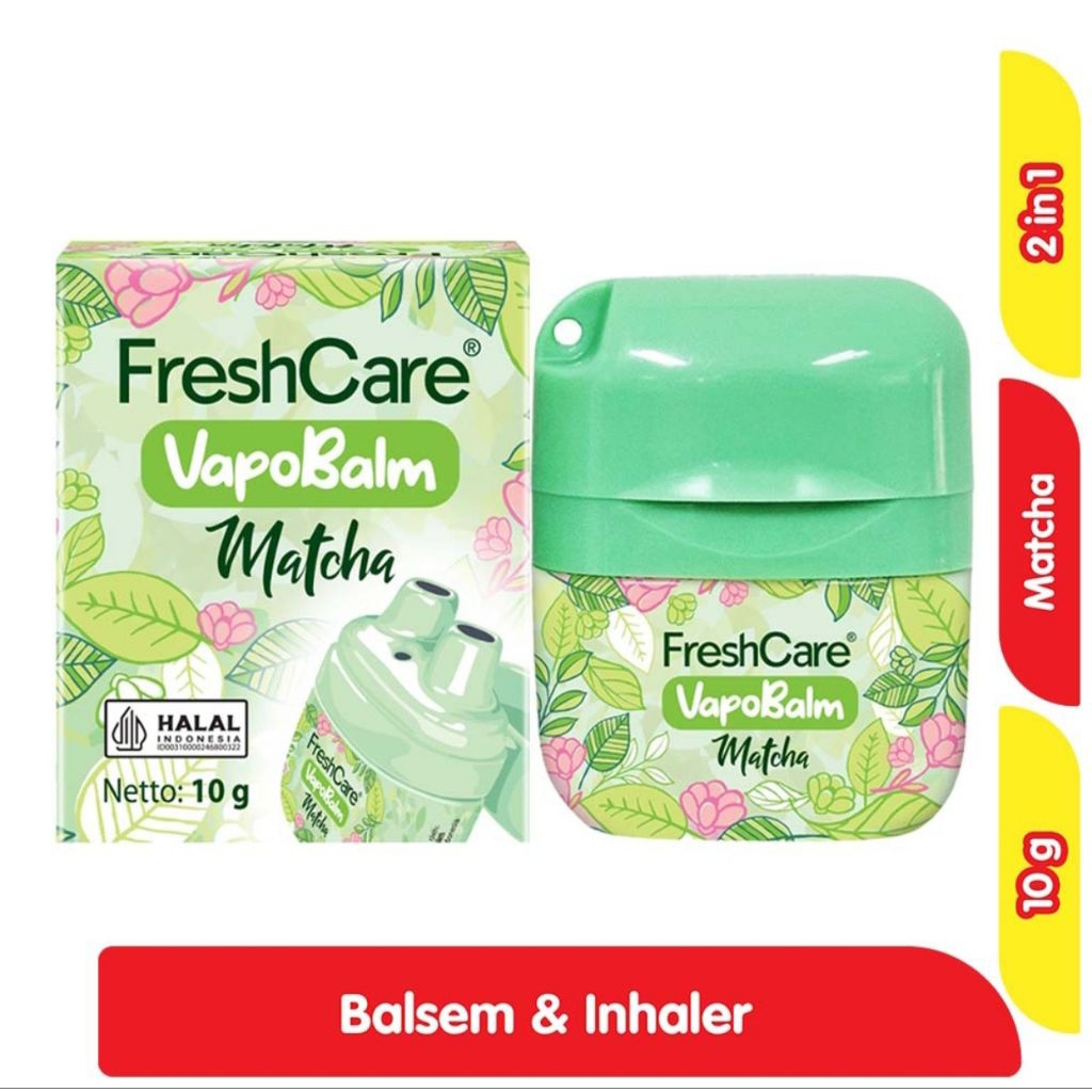 Jual FreshCare Vapobalm Balsem & DoubleInhaler Matcha 10 G | Shopee ...