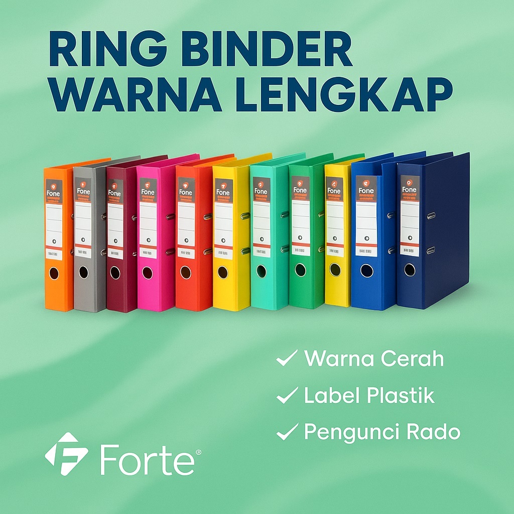 Jual Ordner Forte Premium+ F4 75mm – Pilihan Warna Lengkap ...