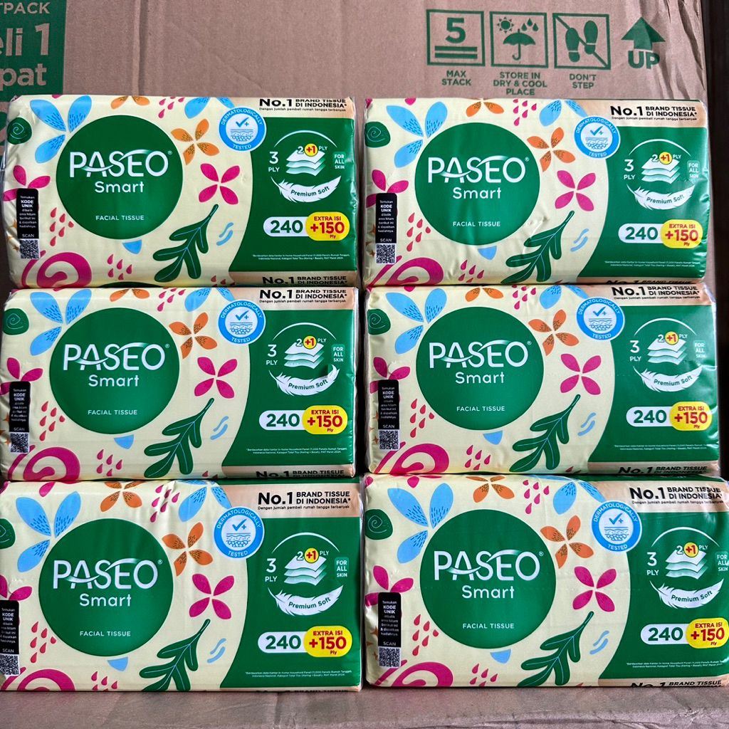 Jual PROMO!! 6 pcs tisu paseo 390 helai 3ply | Shopee Indonesia