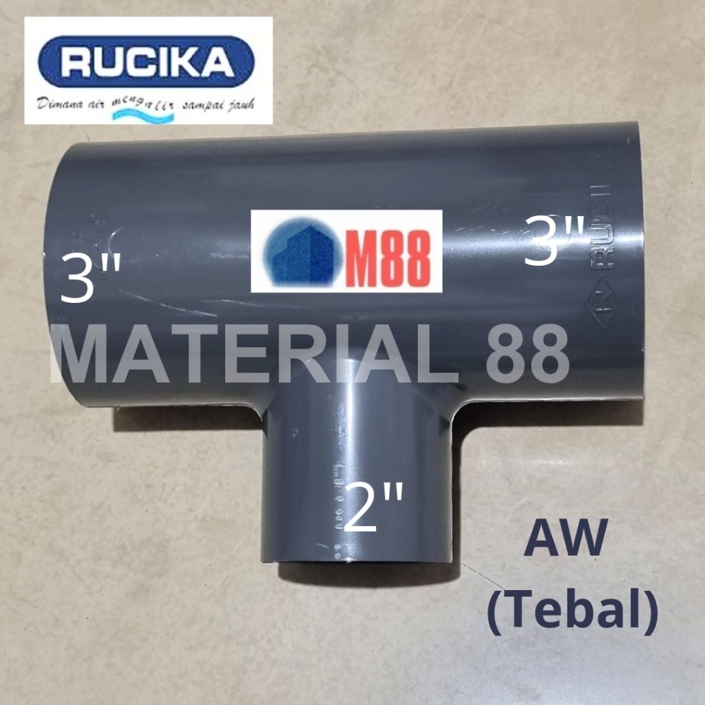 Jual RUCIKA Vlok Tee 3 x 2 inch AW Reducer Increaser Tee Te T | Shopee ...