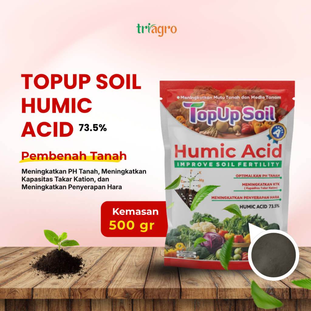 Jual TRIAGRO TOPUP SOIL HUMIC ACID 1Kg – Pupuk Asam Humat Organik ...