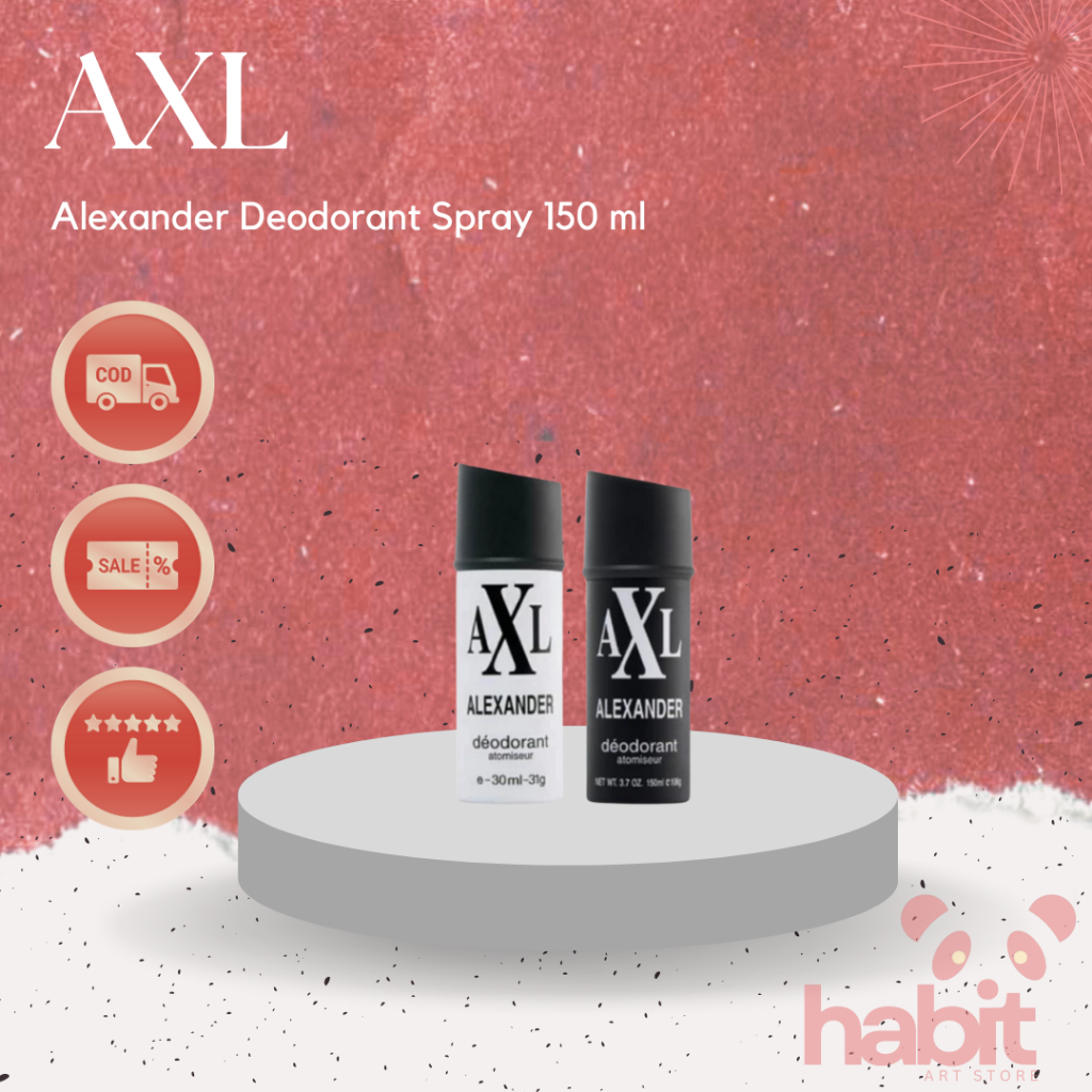 Jual AXL Alexander Deodorant Spray 150 ml | Shopee Indonesia