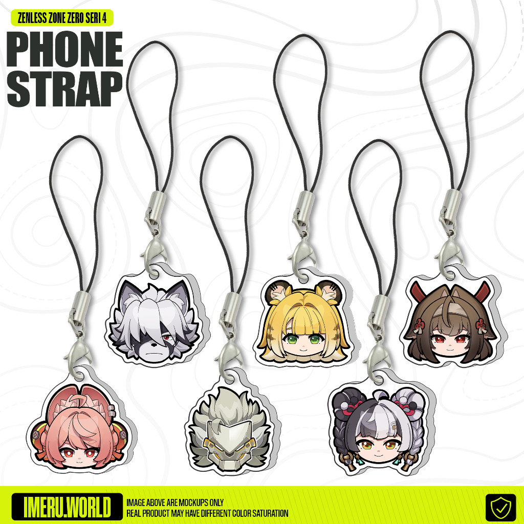 Jual Phone Strap Zenless Zone Zero Seri 4 Lycaon Ju Fufu Ye Shunguang ...