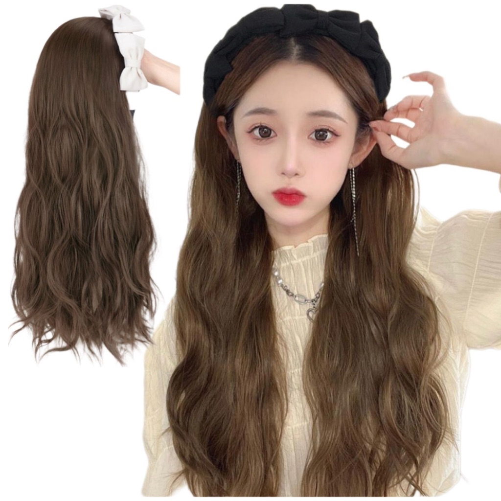Jual AEGYOSHOPPE - H2102 wigbando wig bando korea 60 cm | Shopee Indonesia