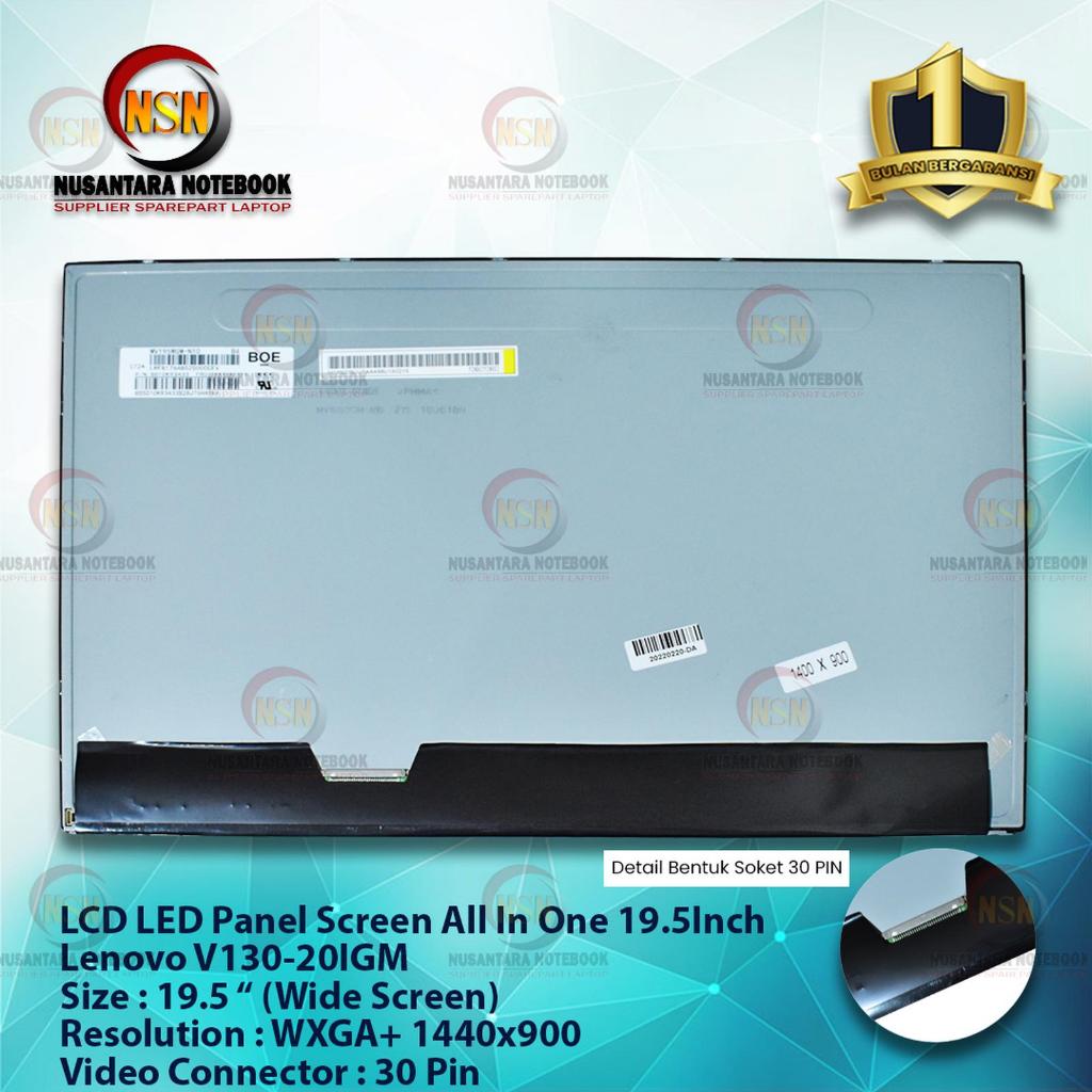 Jual LCD LED Lenovo V130-20IGM Panel Screen PC AIO 19.5 LM195WX1 ...