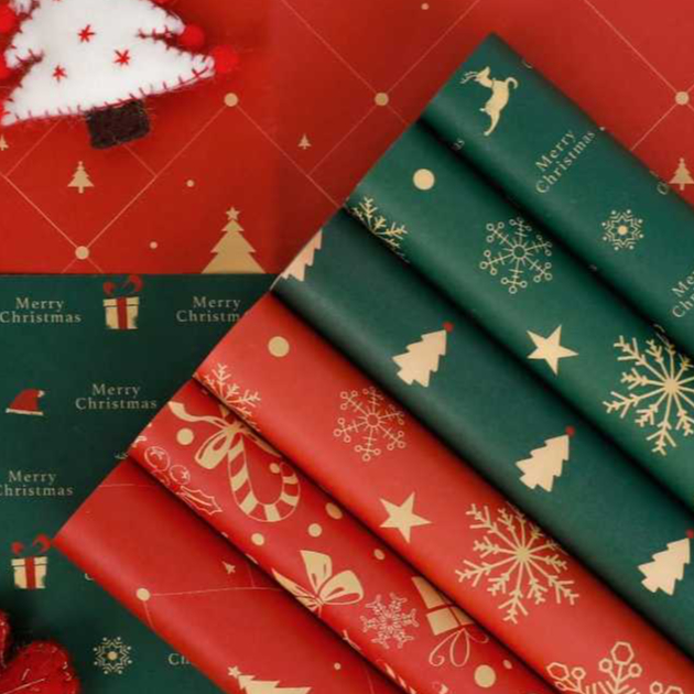 Jual JEEA | PG001 | Kertas Kado Natal Premium | Wrapping craft motif ...