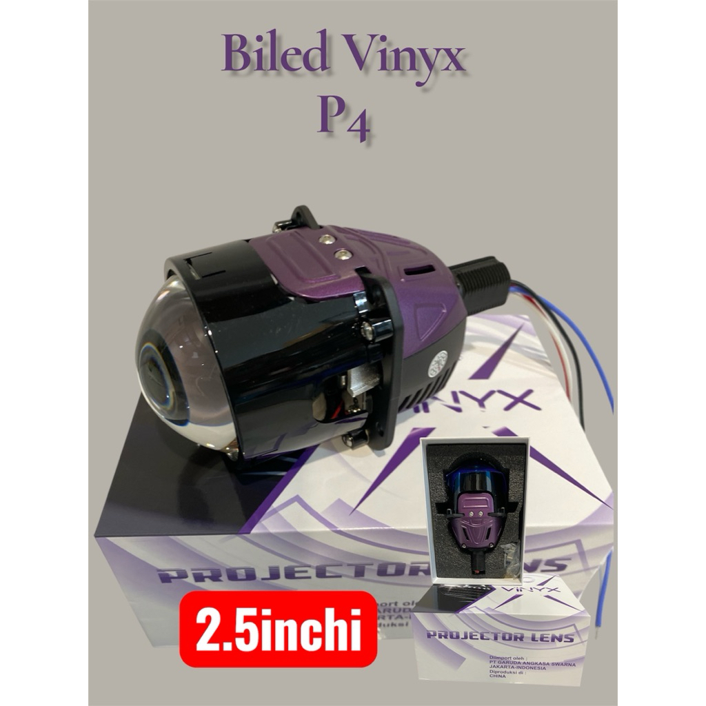 Jual Projector VINYX P4 Projie Biled Vinyx P4 2.5 inch Lampu LED Mobil ...