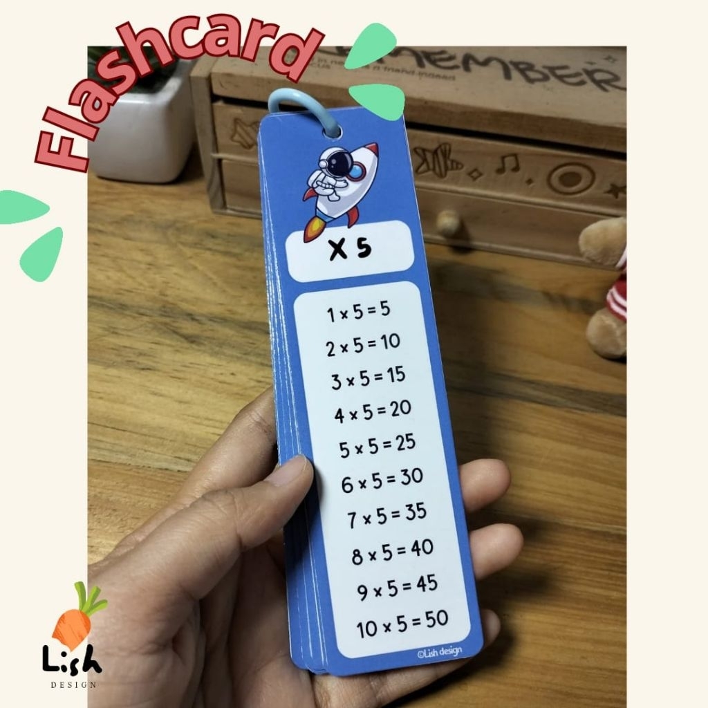 Jual Flashcard Tabel Perkalian 1-10 Kertas Tebal | Shopee Indonesia