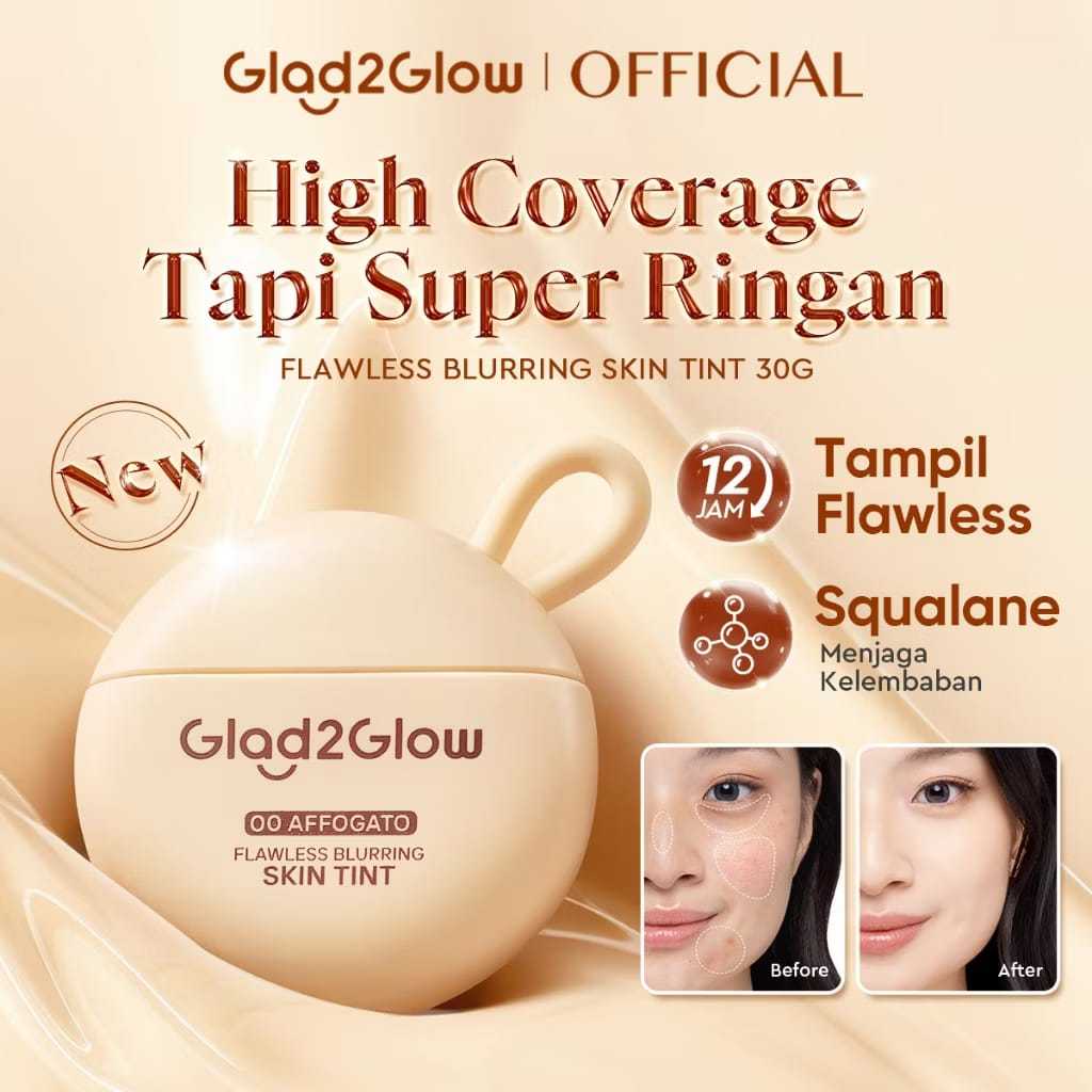 Jual Glad2glow Flawless Blurring Skin Tint 12H Coverage | Shopee Indonesia