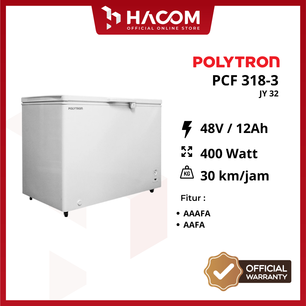 Jual POLYTRON Chest Freezer 300 Liter - PCF 318 Garansi Resmi Polytron ...