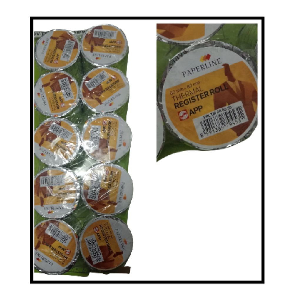 Jual KERTAS THERMAL UKURAN 80X80 PAPERLINE | Shopee Indonesia