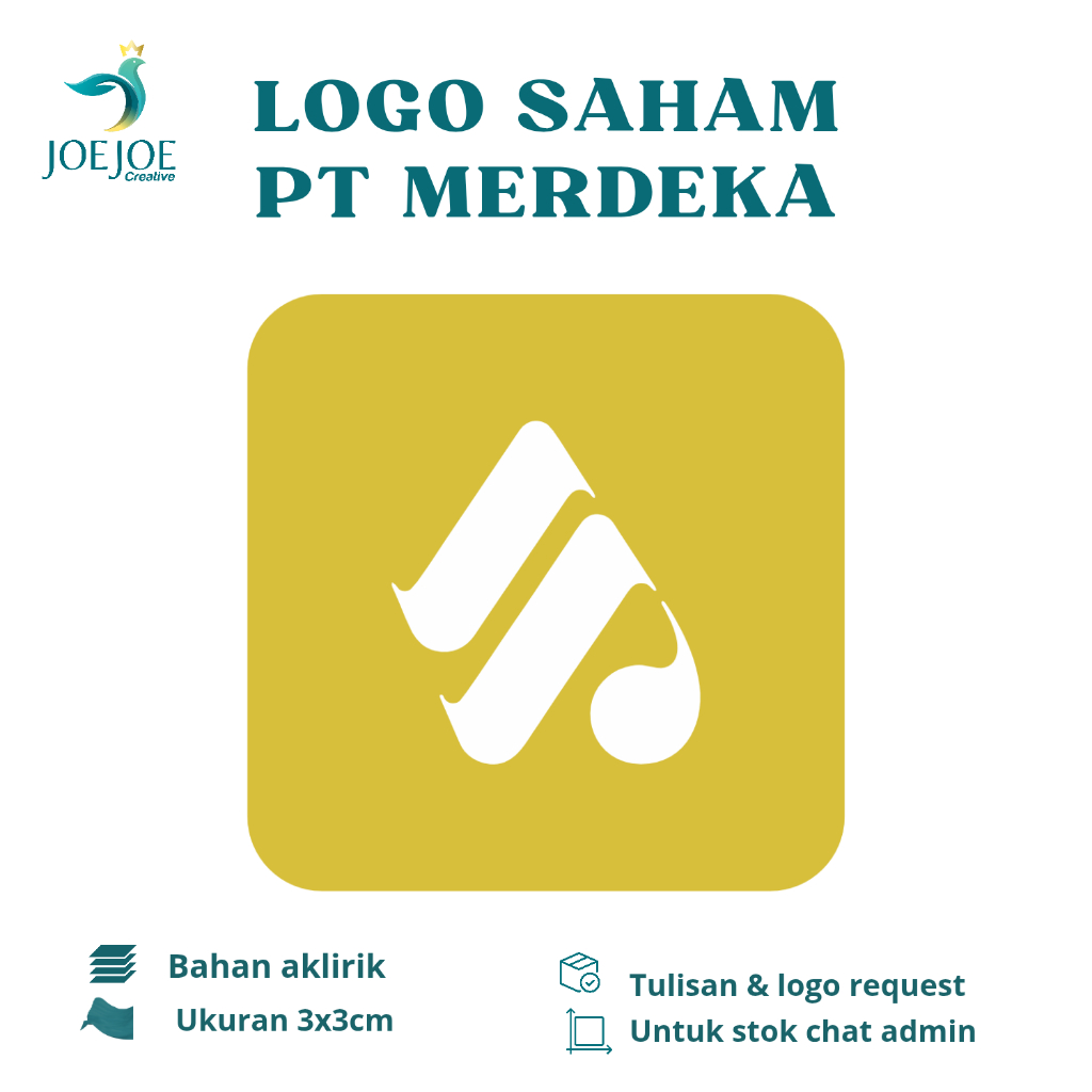 Jual Replika Logo Saham MERDEKA | replika logo semua saham | Shopee ...