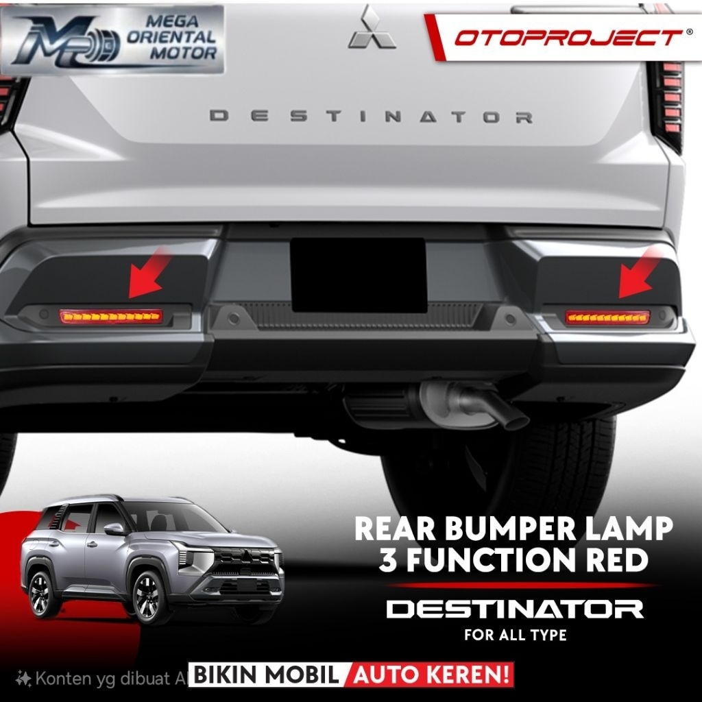 Jual Otoproject Rear Bumper Lamp Destinator - Lampu Led Bumper Belakang ...