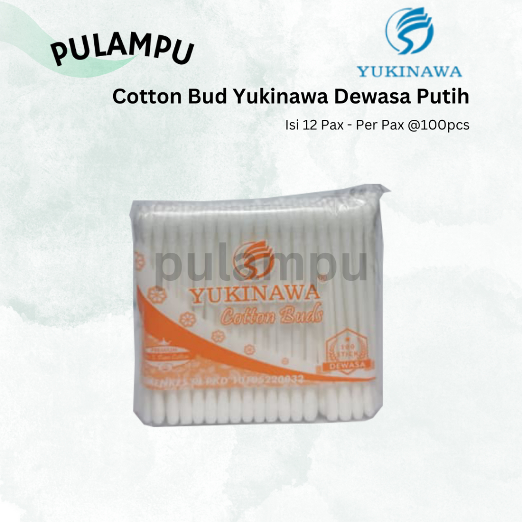 Jual Cotton Bud Yukinawa Dewasa dan Anak Putih 100 pcs – Isi 1 ...