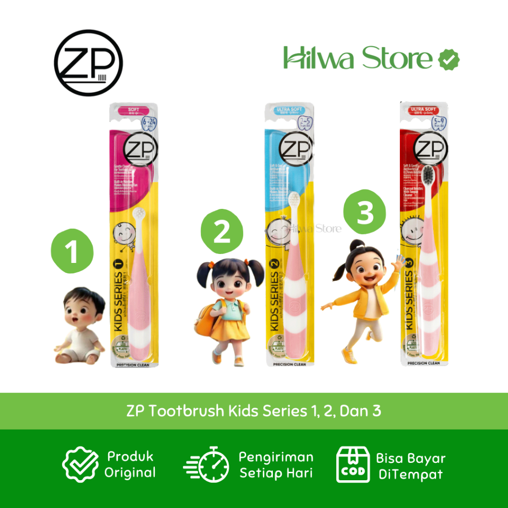 Jual ZP Tootbrush Kids Series 1,2, Dan 3 Sikat Gigi Anak / Lembut ...