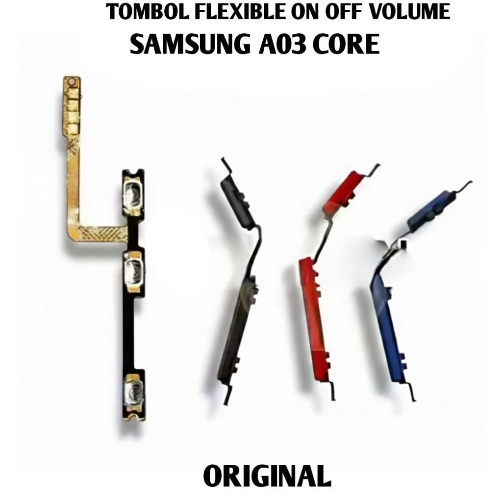 Jual Tombol samsung A03 Core A 03core original 1 set flexible fleksibel ...