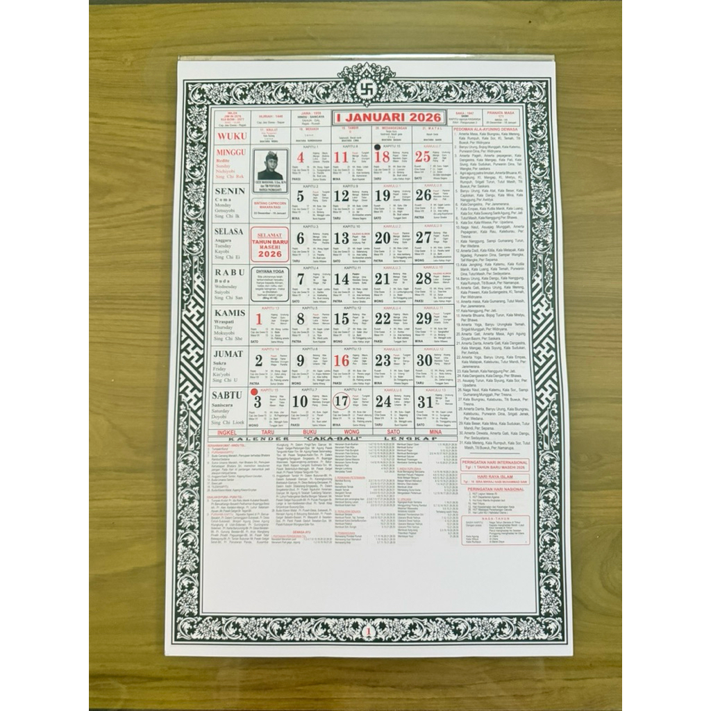 Jual Kalender Dinding Bali 2026 Gede Marayana | Shopee Indonesia