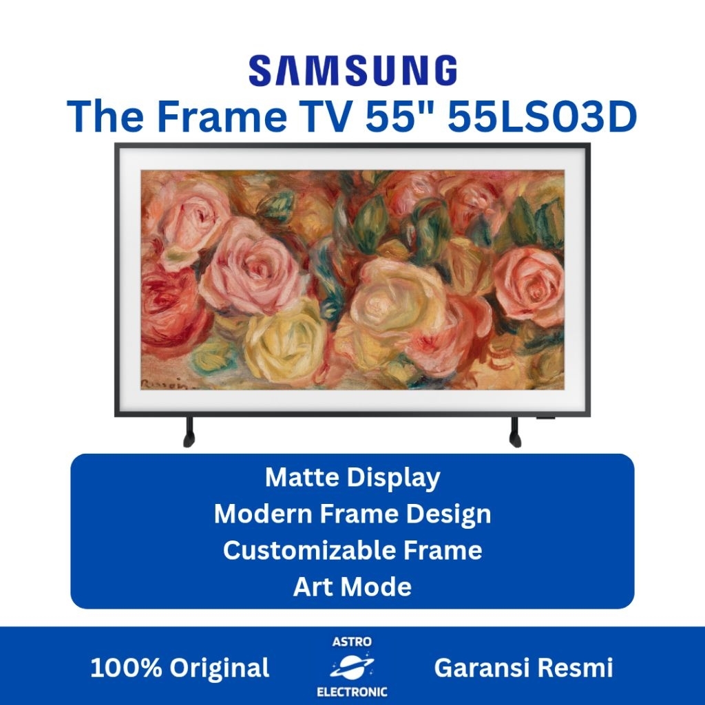 Jual SAMSUNG 55LS03D / QA55LS03D QLED UHD SMART TV THE FRAME 55 Inch ...