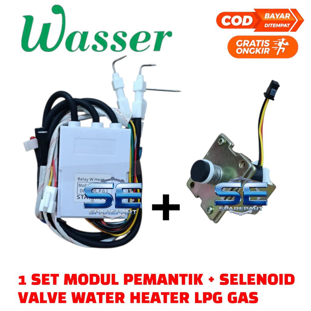 Jual MODUL PEMANTIK + SELENOID WATER HEATER GAS LPG PEMANTIK WASSER WH-506A WH-508E PEMANAS AIR ...