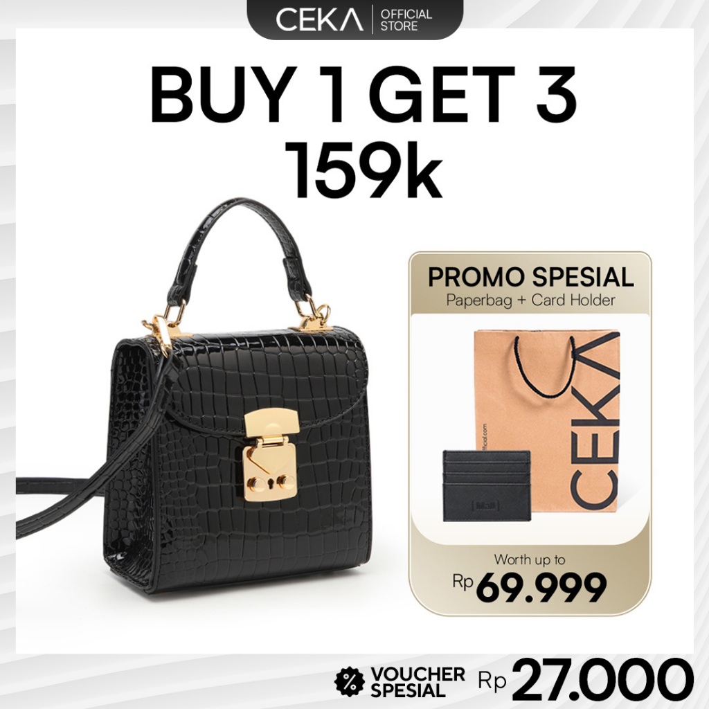 Jual [BUY 1 GET 3] CEKA Sling Bag Tas Wanita Tas Selempang Cewek ...
